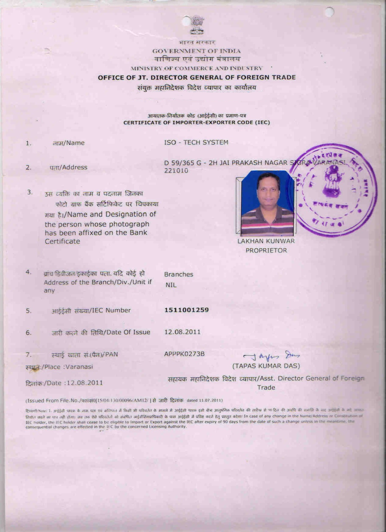Certificates